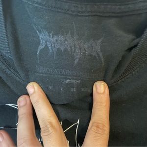 Vintage | Tops | Vintage Late 9s Immolation Metal Band Wolf Graphic ...